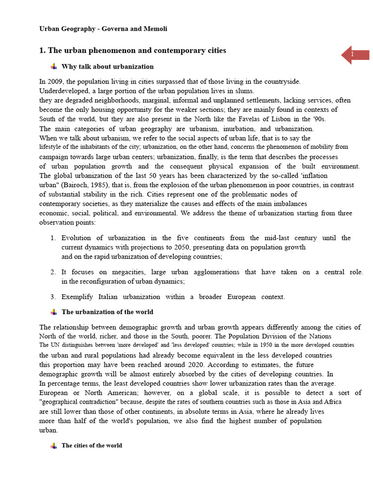 Urban Geography | PDF | City | Urbanization