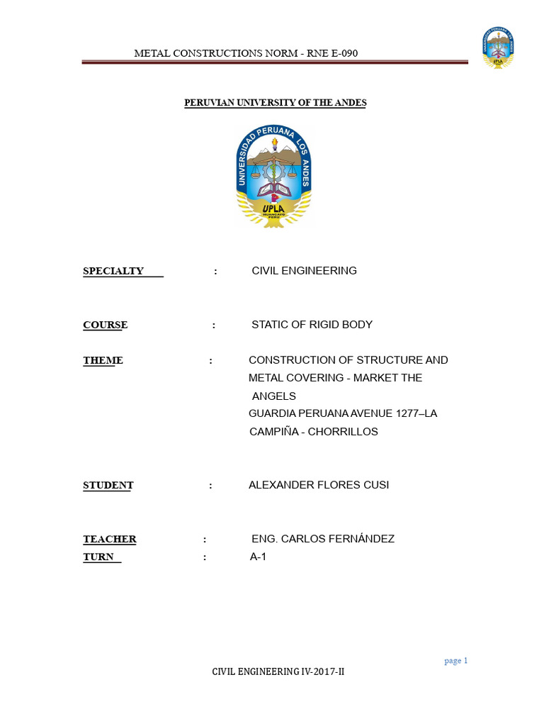 MONOGRAPH - METALLIC STRUCTURES.docx.docx | PDF | Structural Load ...