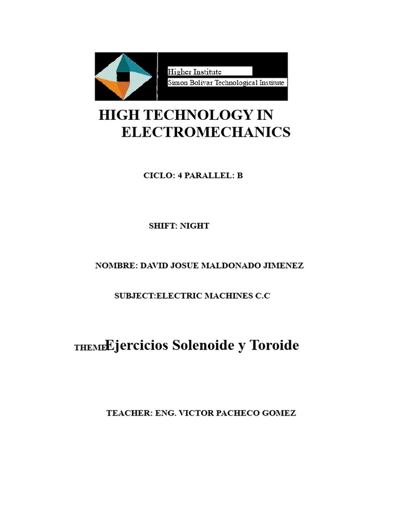 Exercises Solenoid and Toroid | PDF