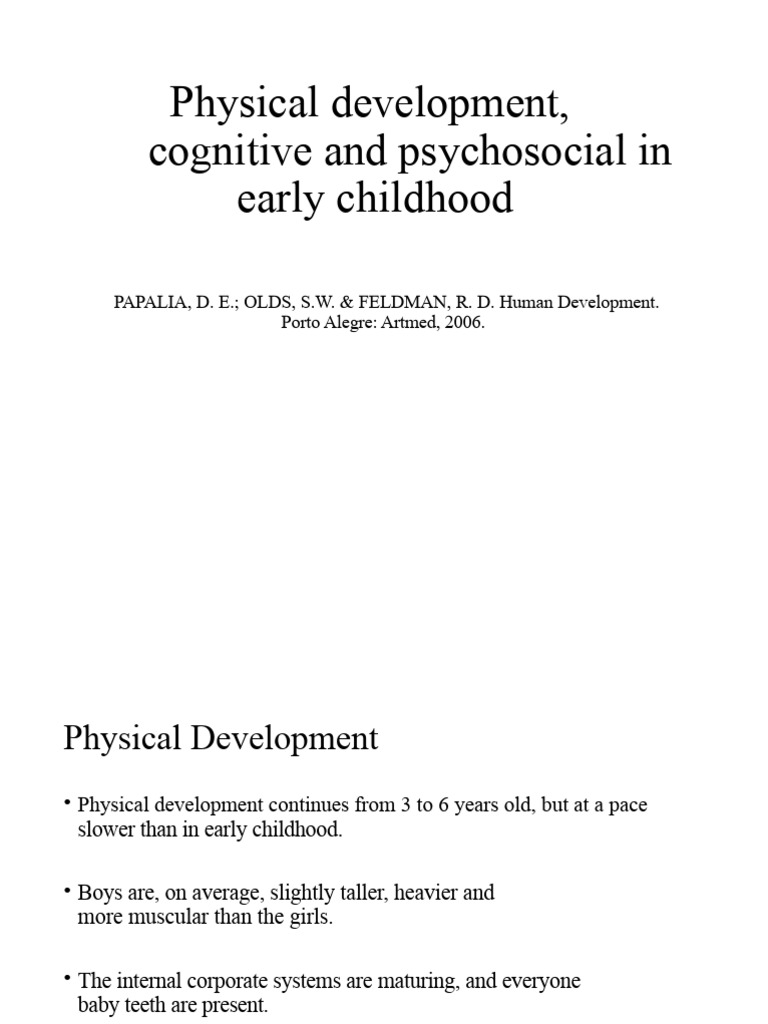Cognitive and psychosocial physical development in the second | PDF ...