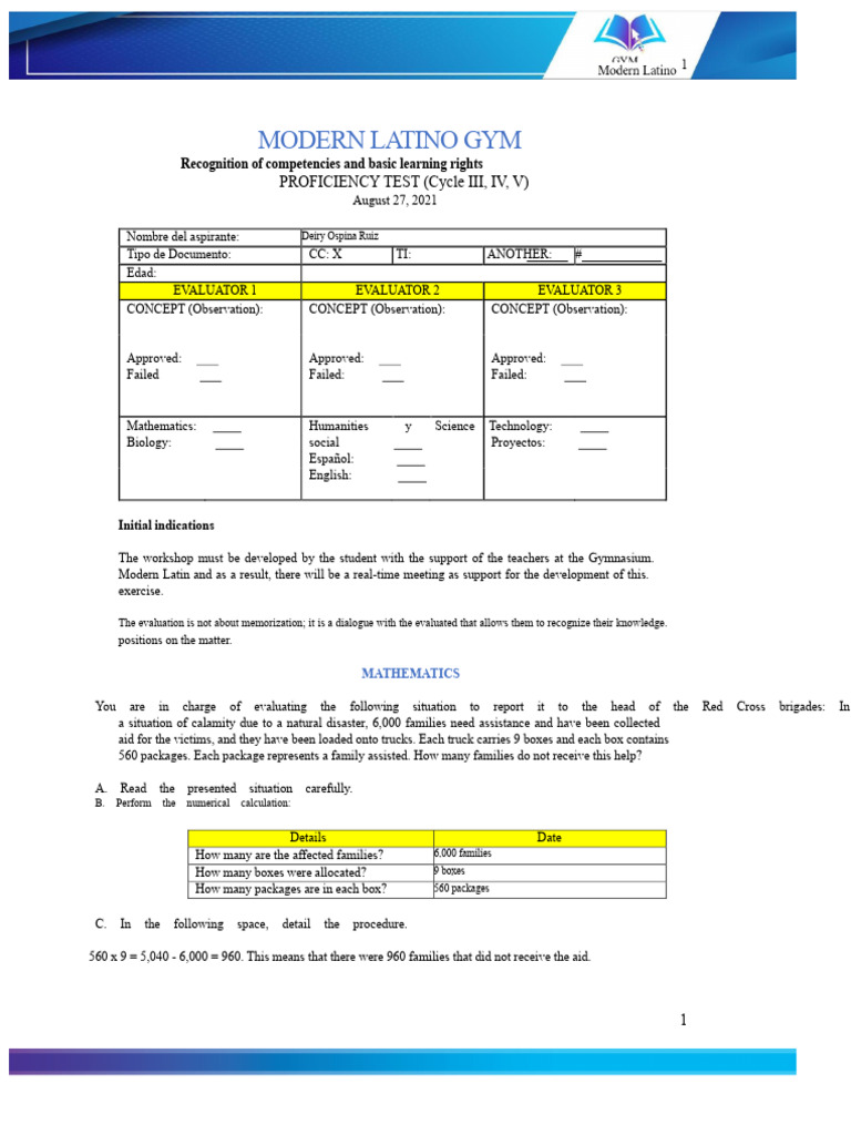 Proficiency Test Cycle III, IV and V | PDF | Acceleration | Chemical ...
