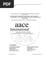 AACE-Nº-18R-97 - Estimated Cost Classification System PDF | PDF ...