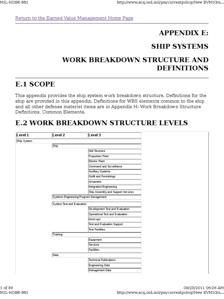 WBS US Navy | PDF | Spacecraft Propulsion | Launch Vehicle