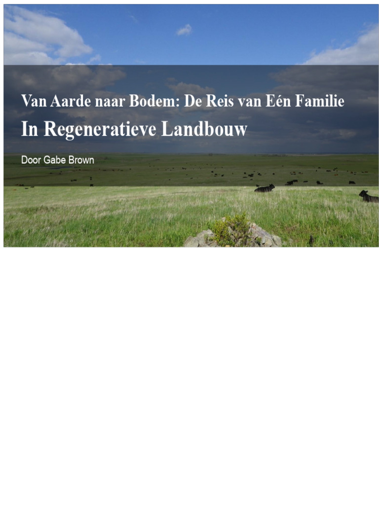 Boek Van Aarde naar Grond | PDF