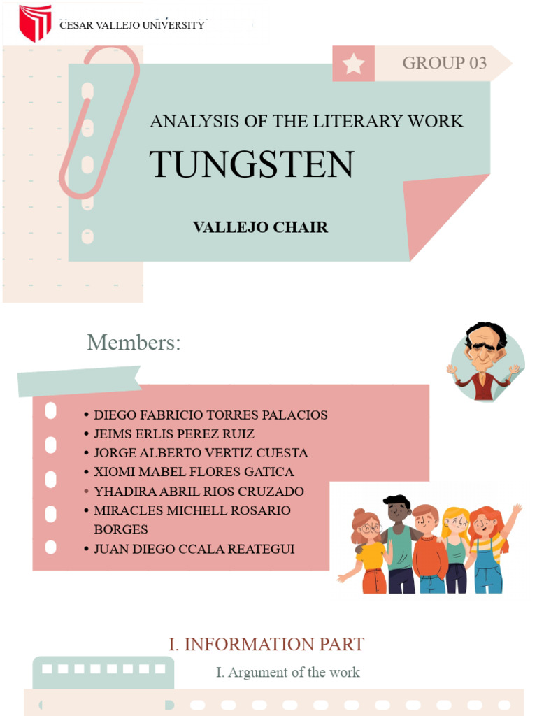 ANALYSIS OF THE WORK TUNGSTEN | PDF | Poetry