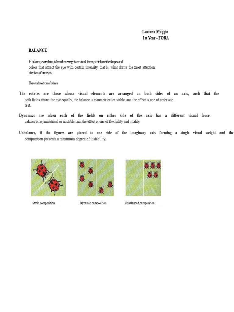 Balance and Symmetry | PDF