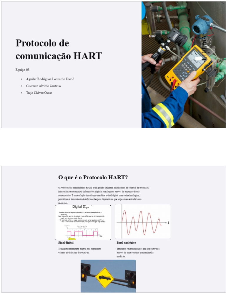 Protocolo de comunicação HART | PDF | Modelo OSI | Rede de computadores