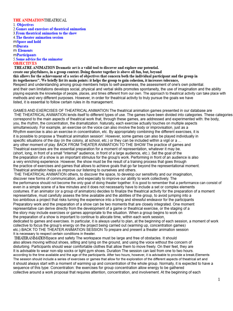 games | PDF | Theatre | Rhythm