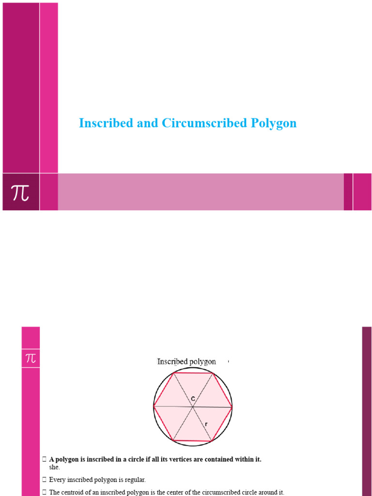 Inscribed and Circumscribed Polygon | PDF