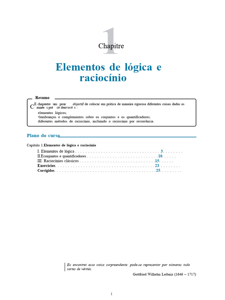 Lógica e Raciocínio: Fundamentos Matemáticos | PDF | Lógica matemática ...