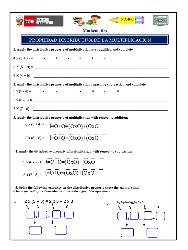 F.MAT_ DISTRIBUTIVE PROPERTY OF MULTIPLICATION - 11_08_23[1] | PDF