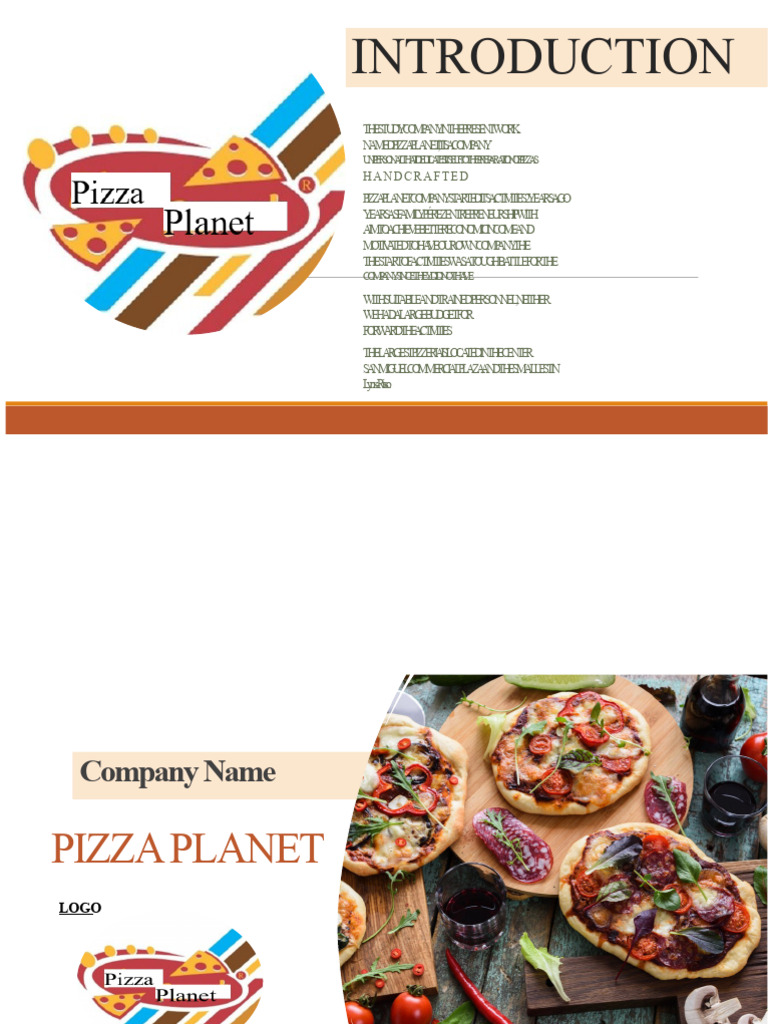 Pizza Planet: Business Plan Overview | PDF | Pizza | Demand