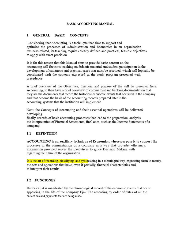 1 BASIC CONCEPTS OF ACCOUNTING.pdf | PDF | Debits And Credits | Accounting