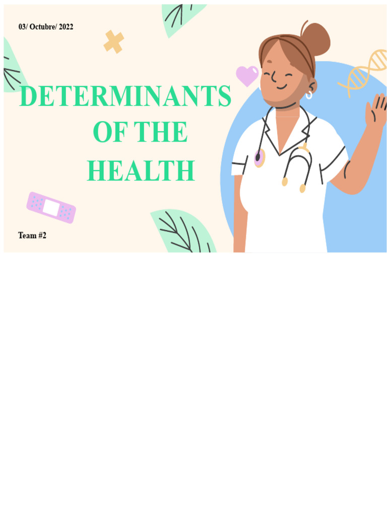 1 Determinants of Health .pptx | PDF | Psychological Concepts