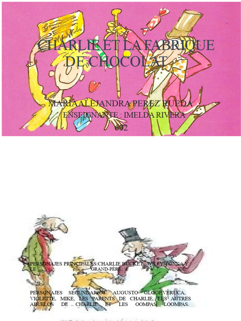 Charlie et la Chocolaterie : Résumé et Thèmes | PDF | Chocolat | Romans ...