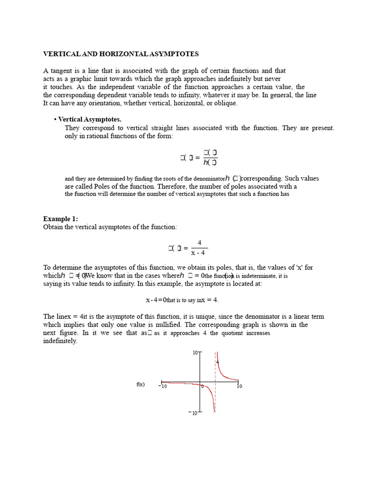 Vertical and Horizontal Asymptotes | PDF | Asymptote | Polynomial
