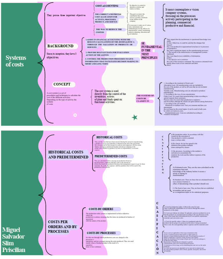Synoptic Chart of Cost Systems | PDF | Cost | Futures Contract