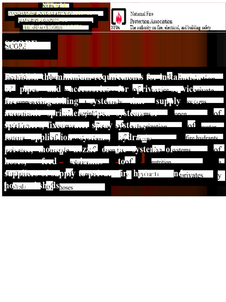 NFPA 24 | PDF