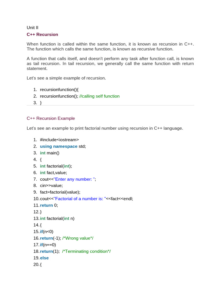 Notes Unit 3 n 4 | PDF | Class (Computer Programming) | C++
