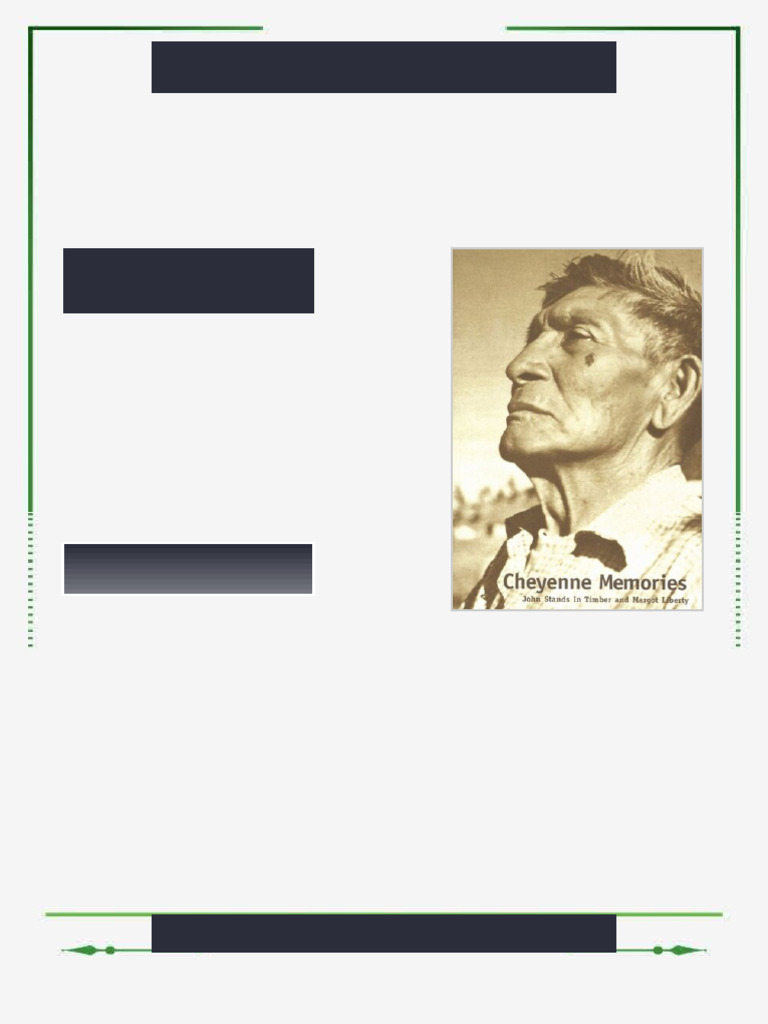 Cheyenne Memories 2nd Edition John Stands In Timber ebook corrected ...