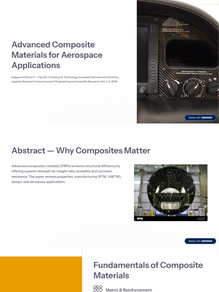 Advanced Composite Materials For Aerospace Applications | PDF ...
