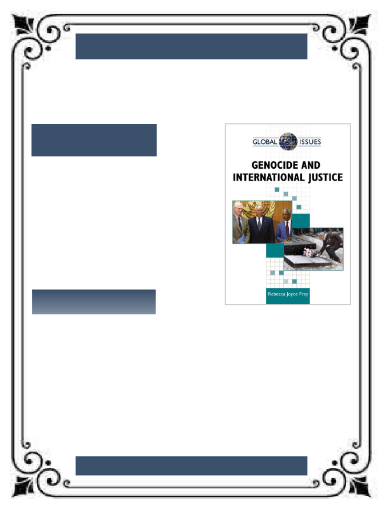 2768Genocide and international justice 1st Edition Rebecca Joyce Frey ...