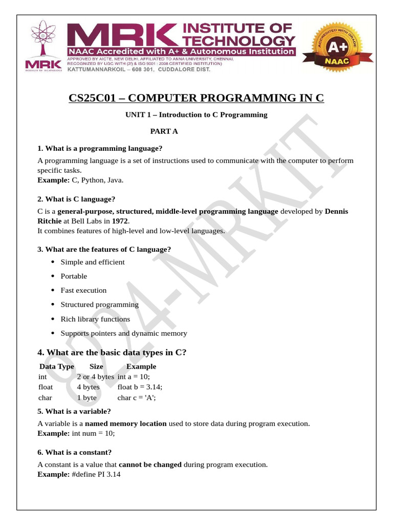 ProcQBFinal | PDF | Pointer (Computer Programming) | C (Programming ...