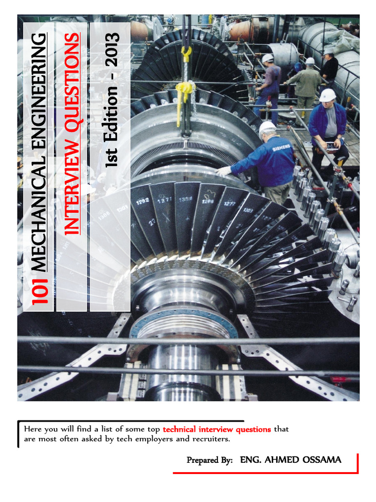 101 Mechanical Engineering Interview Questions | PDF | Pump | Fluid ...