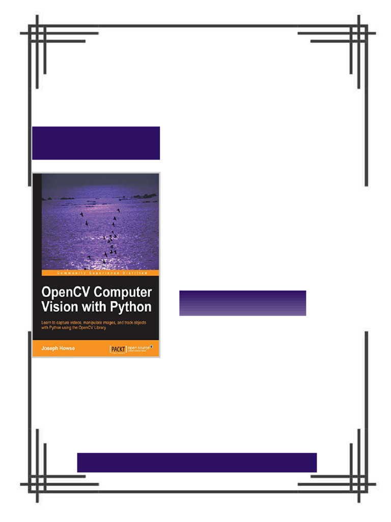 OpenCV Computer Vision with Python 1st Edition Howse ebook comprehensive edition | PDF | Books ...