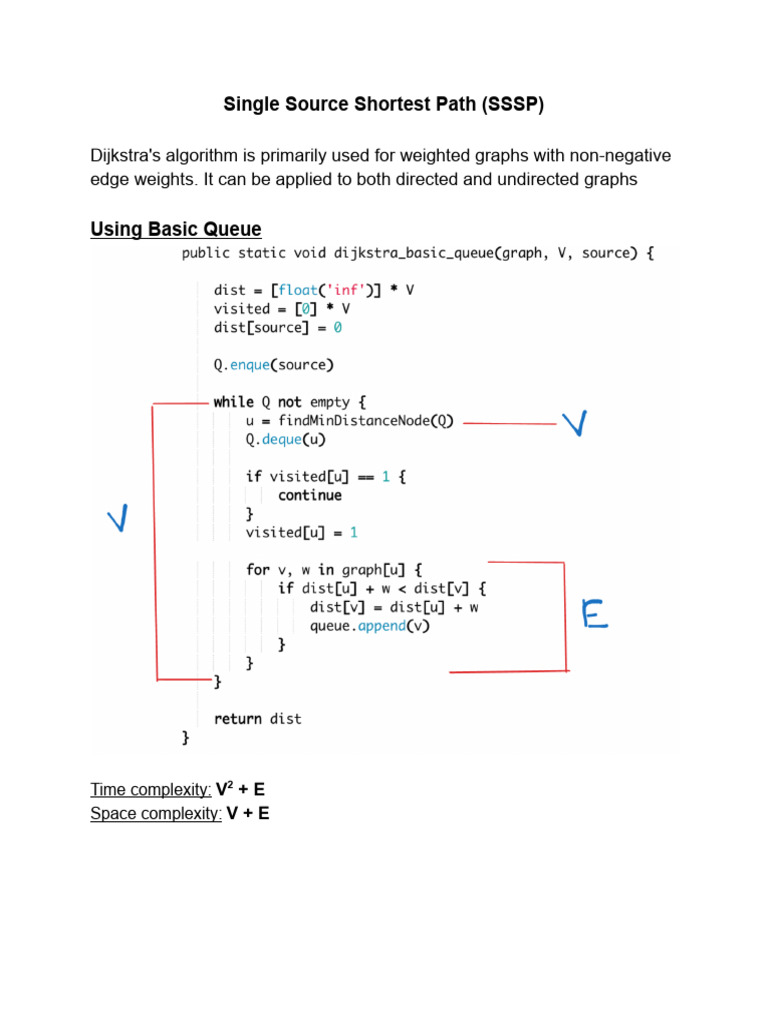 Dijkstra Algorithm - Sssp | PDF