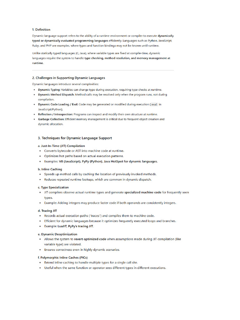 Dynamic Language | PDF