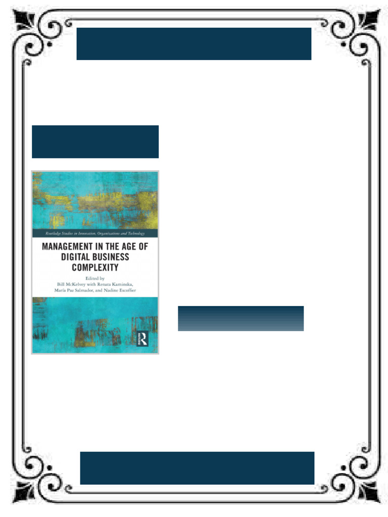 Management in the Age of Digital Business Complexity 1st Edition Bill ...