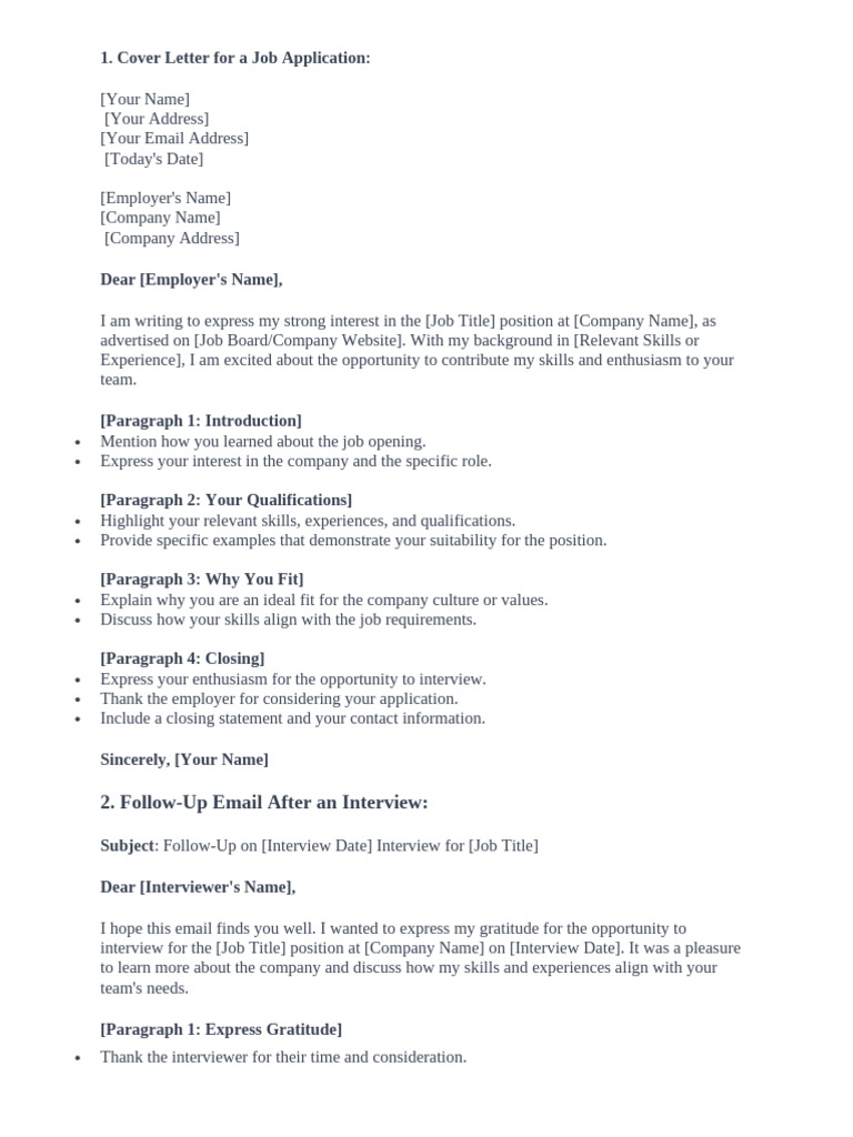 Correspondence Letter Format | PDF