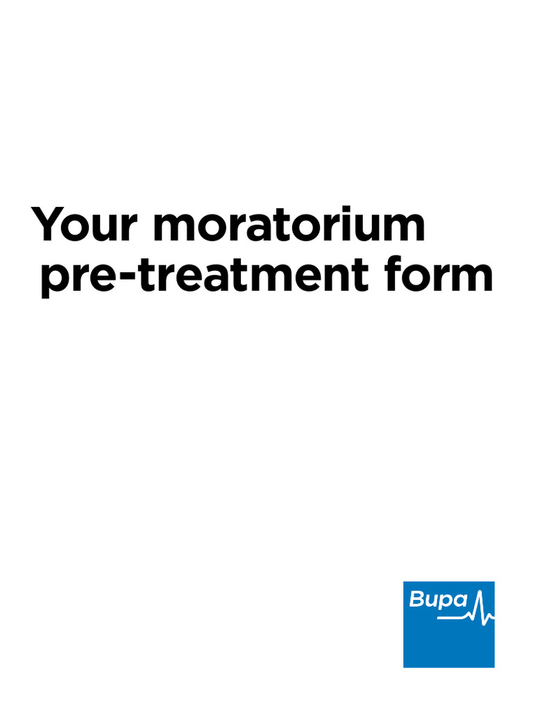 Bupa Pre-Treatment Form Instructions | PDF | European Economic Area ...