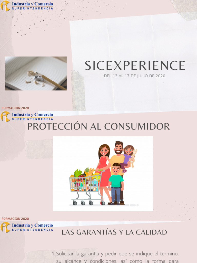SICEXPERIENCE DEL 13 AL 17 DE JULIO DE 2020 PROTECCION AL CONSUMIDOR ...