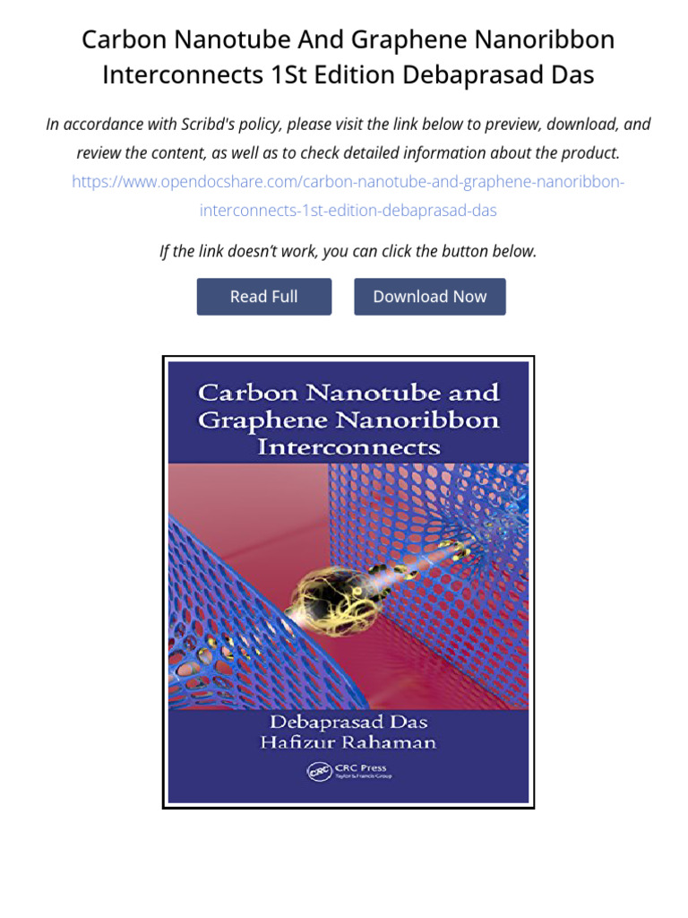 Carbon Nanotube and Graphene Nanoribbon Interconnects 1st Edition ...