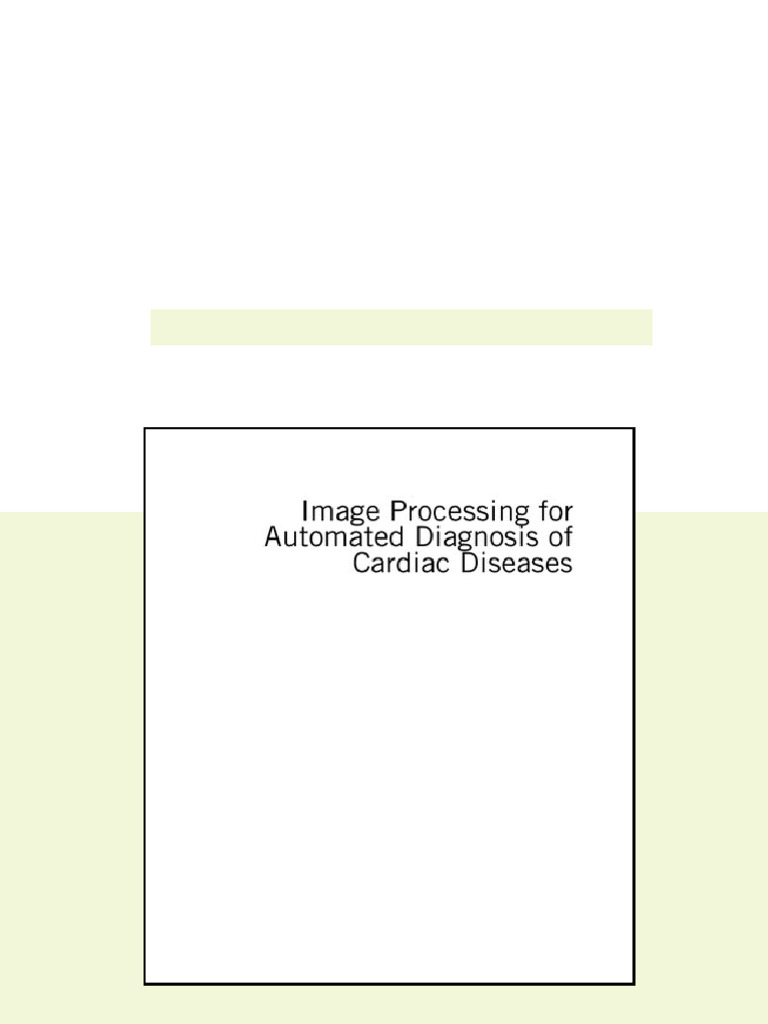 (Ebook) Image Processing for Automated Diagnosis of Cardiac Diseases by ...