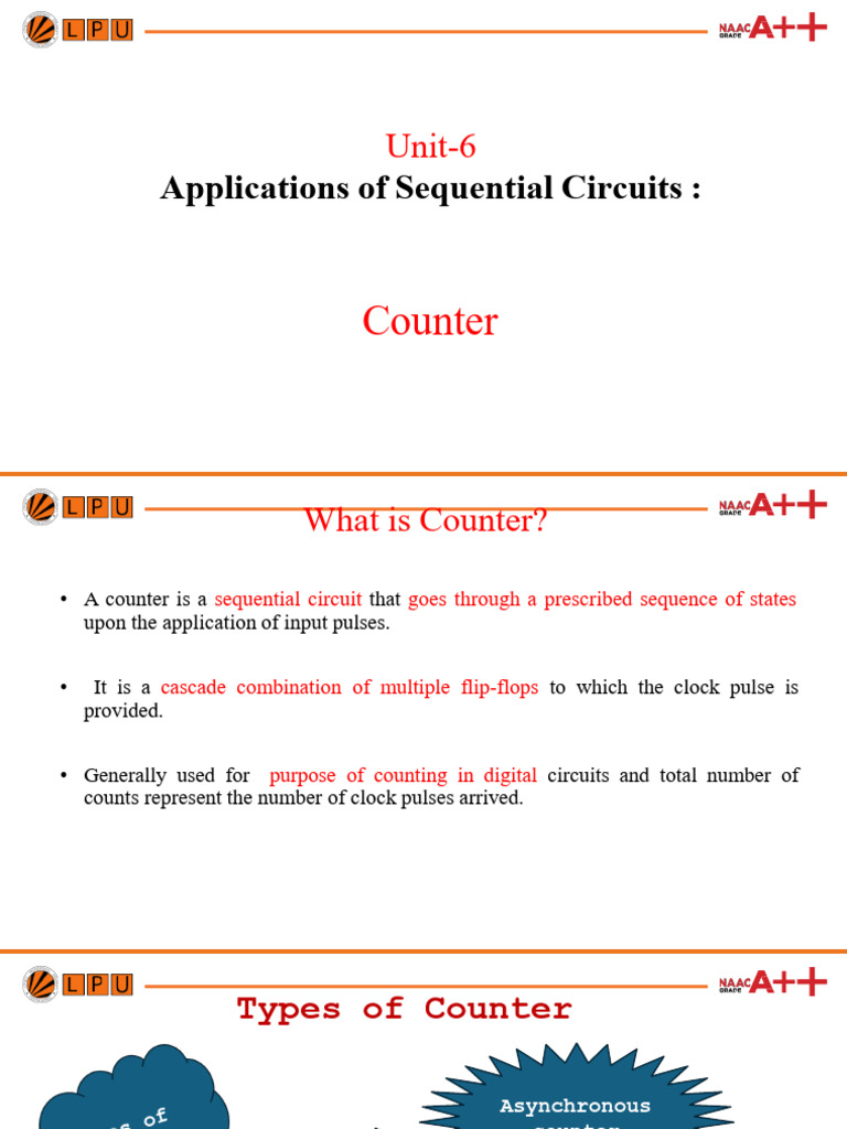 Types and Designs of Digital Counters | PDF | Digital Technology ...