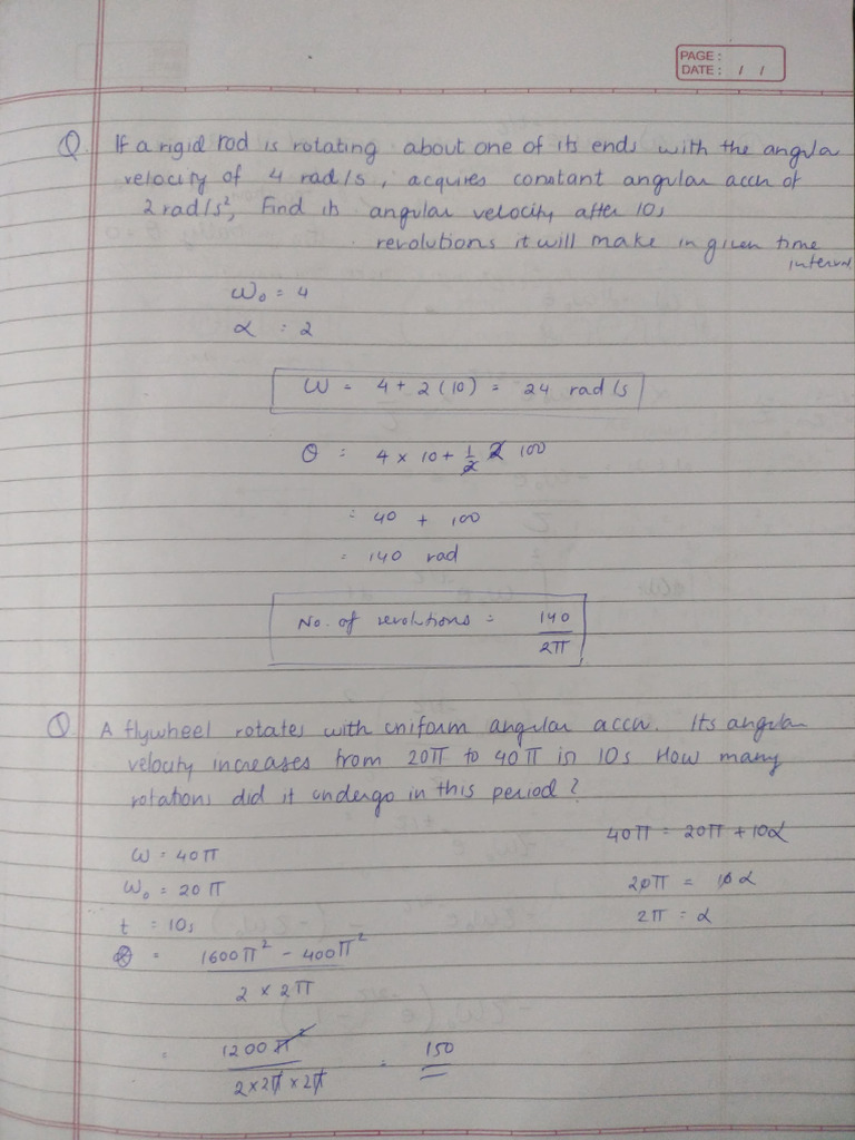 Rotational Motion | PDF