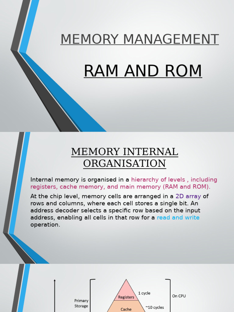 RAM AND ROM | PDF | Random Access Memory | Read Only Memory