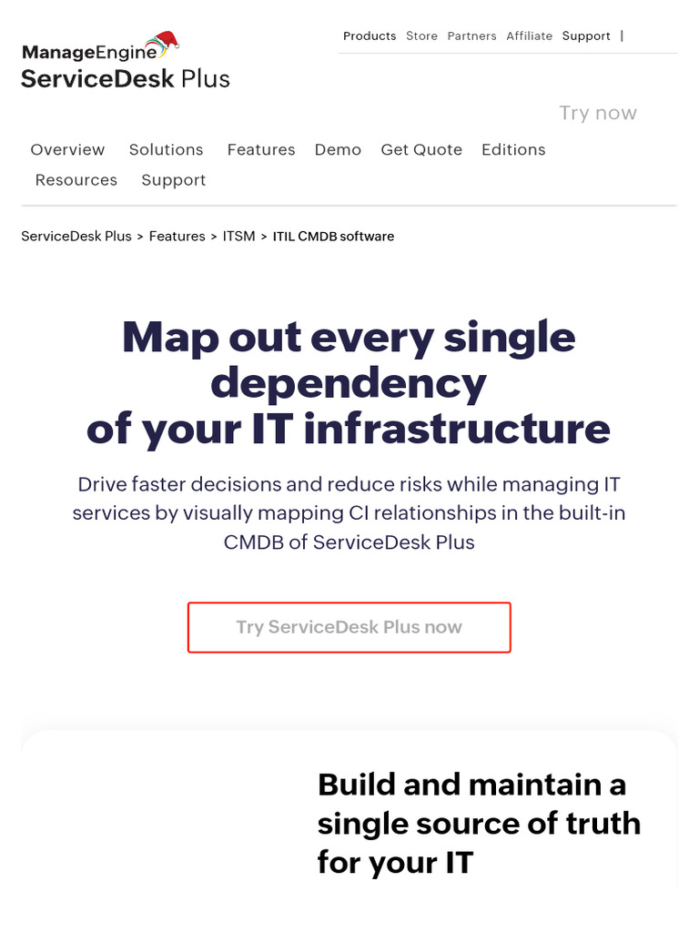 ITIL Configuration Management Database (CMDB) Software - ManageEngine ...