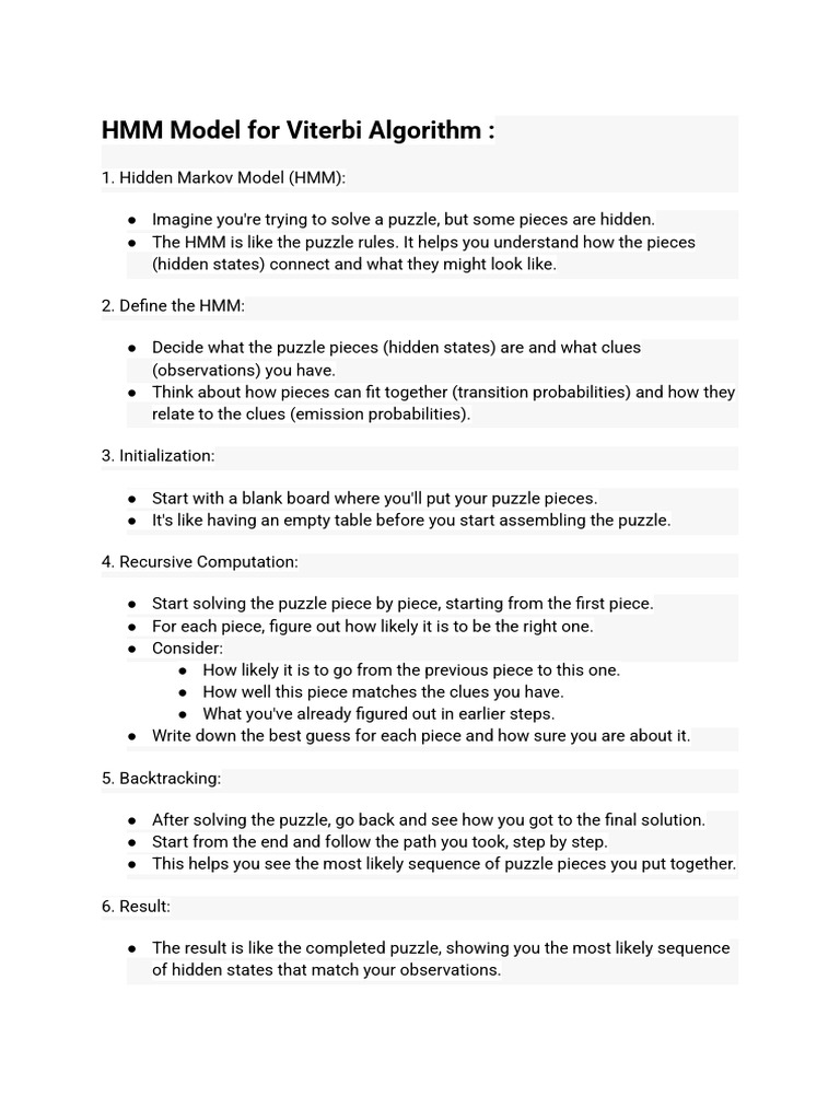 Understanding HMM and Viterbi Algorithm | PDF