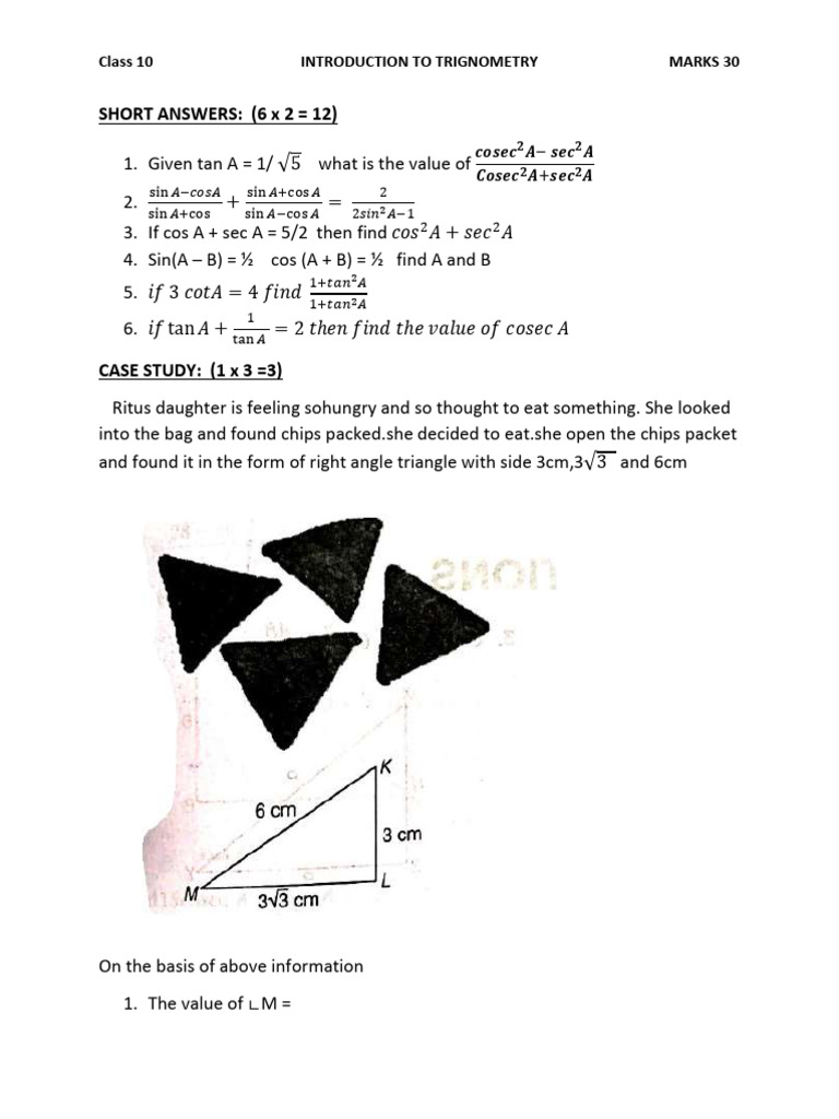 Ch9 Intro to Trig | PDF