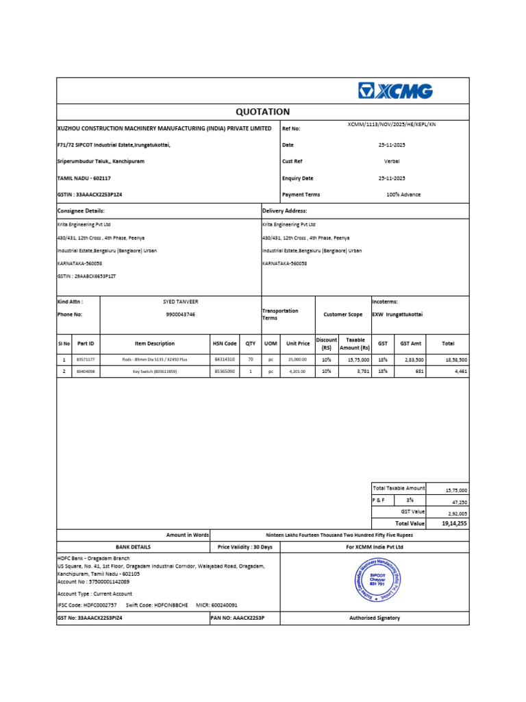 Krita Engineering Pvt Ltd | PDF
