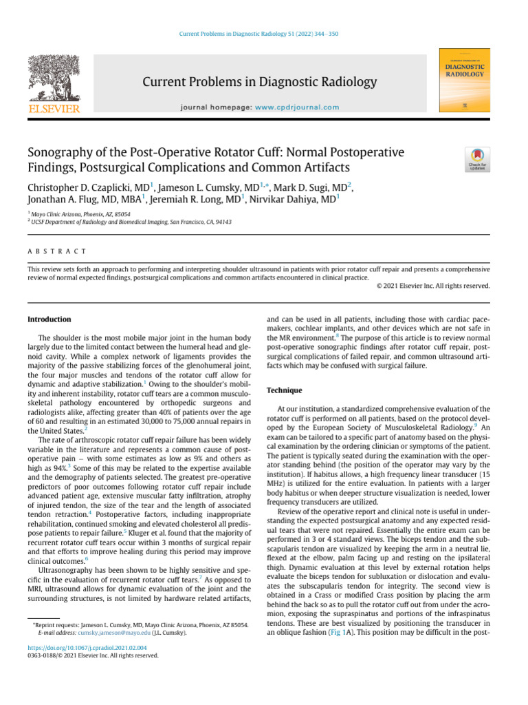 Sonography-of-the-Post-Operative-Rotator-Cuff-Normal-Postoperative ...