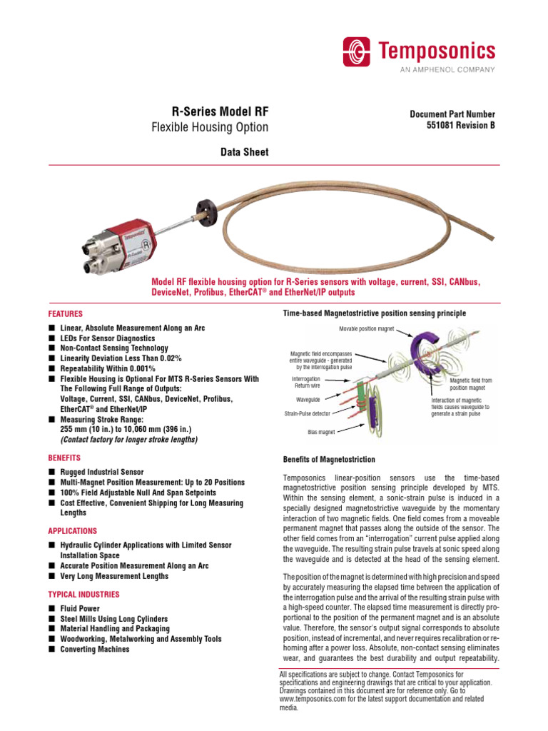 Data_Sheet_R-Series_RF_551081_EN | PDF | Sensor | Electrical Engineering