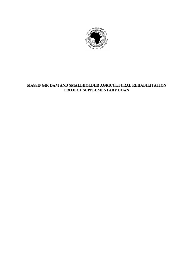 Mozambique - Massingir Dam and Smallholder Agricultural Rehabilitation ...