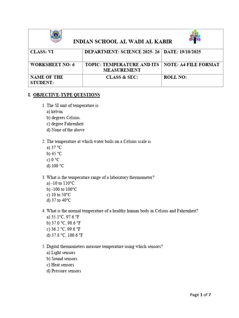 6178007-Class 6_science_temperature & It's Measurement_ws_sithara (1 ...