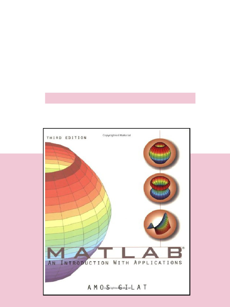 (Ebook) MATLAB: An Introduction with Applications, 3rd Edition by Amos ...