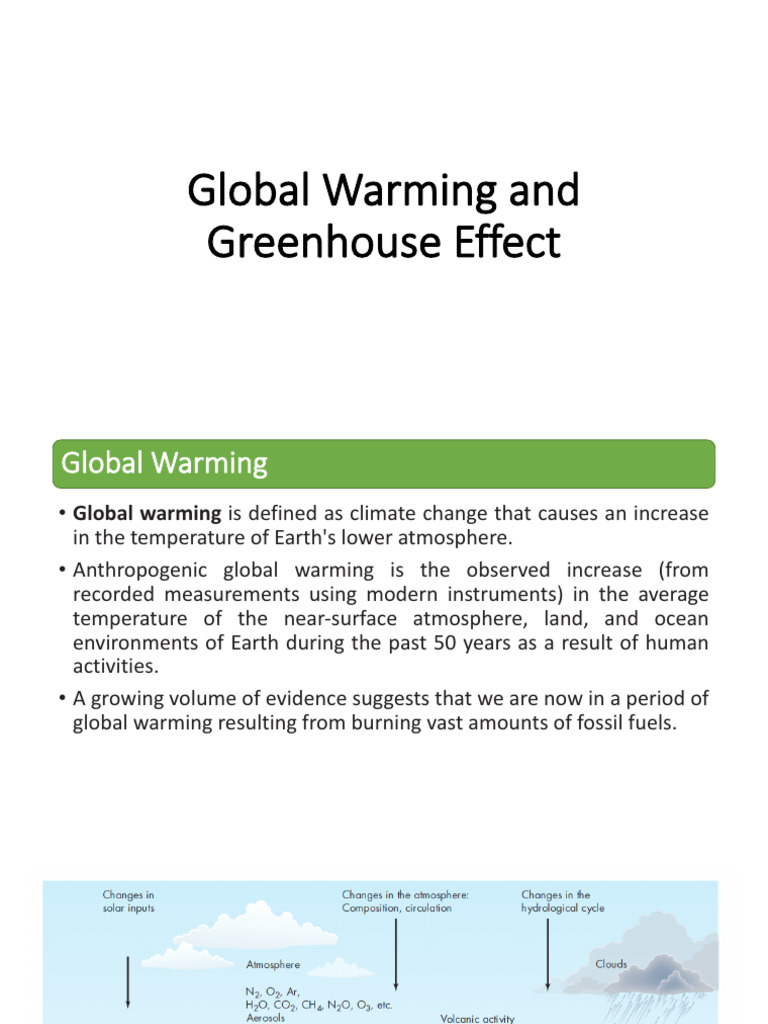 Understanding Global Warming Effects | PDF | Climate Change ...